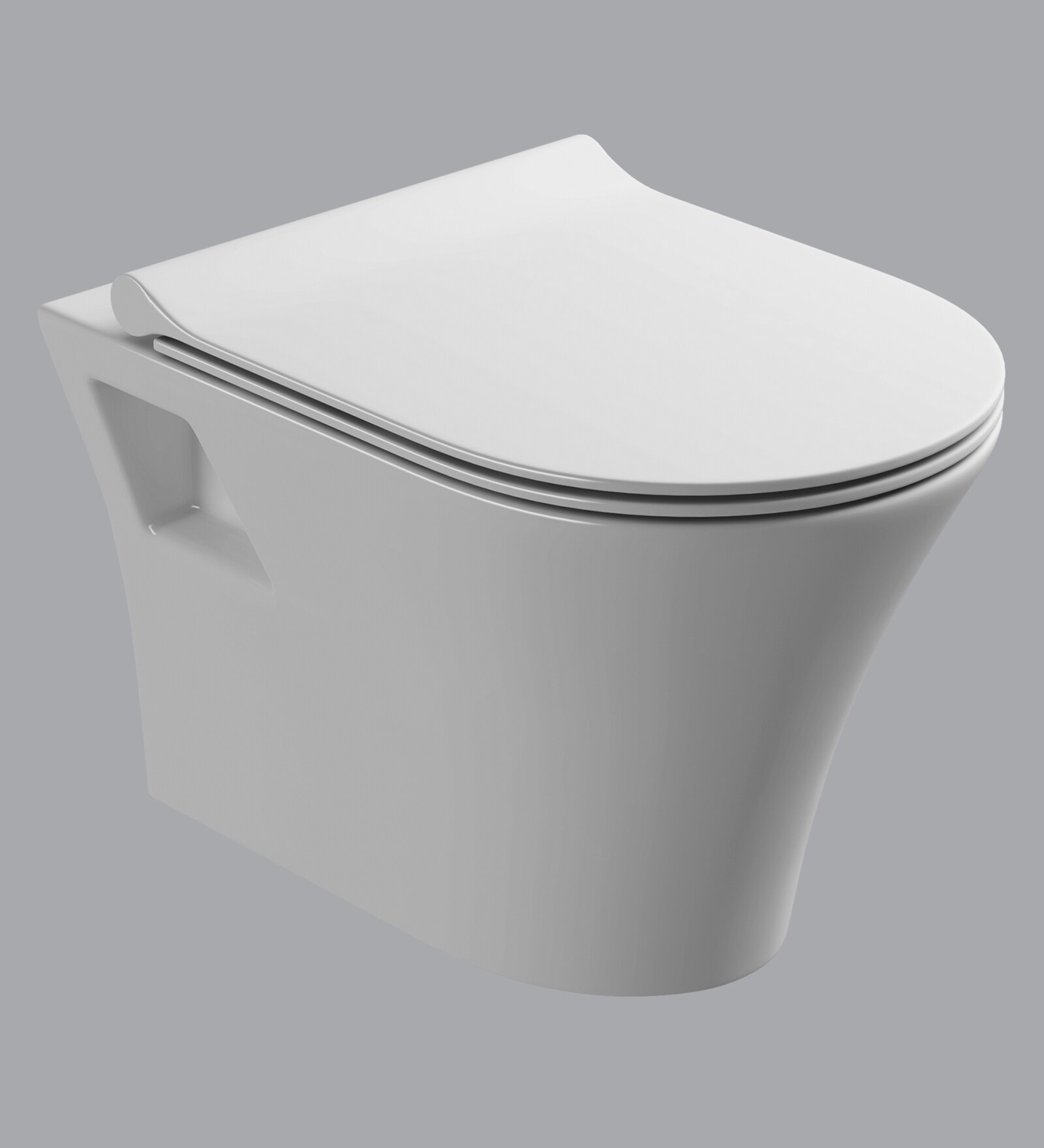 Buy Ceramic White P Trap Wall Mounted Commode (H: 14W: 21.2D: 14.4 ...
