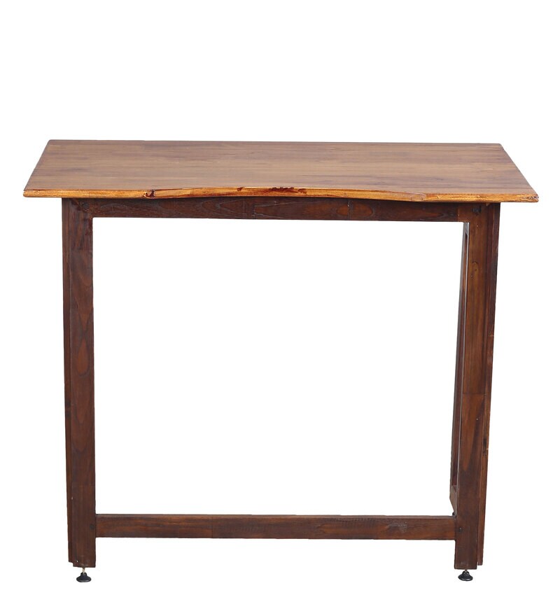 Buy Ellis Solid Wood Writing Table in Walnut Finish By Woodsworth ...