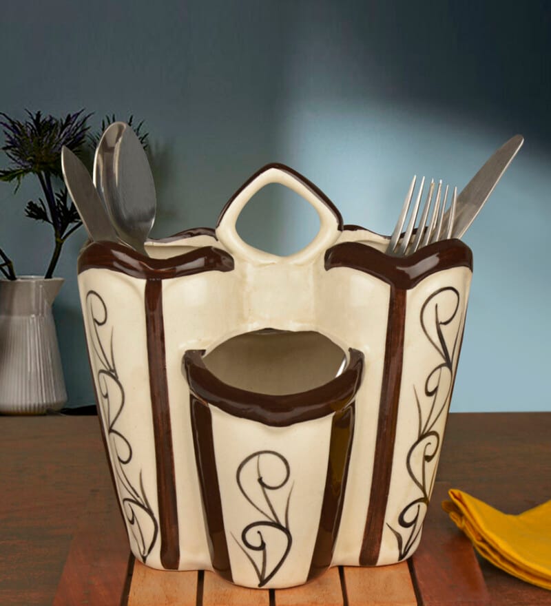 Buy Ceramic Cutlery Stand By StyleMyWay Online - Cutlery Holders ...