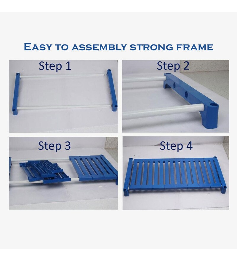 Buy Ace Multipurpose Seven Tier Shoe Rack in Blue & White Color By CGS ...