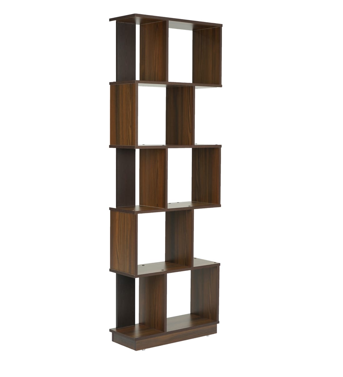 Buy Checkers Large Book Shelf In Classic Walnut Finish By @Home Online ...