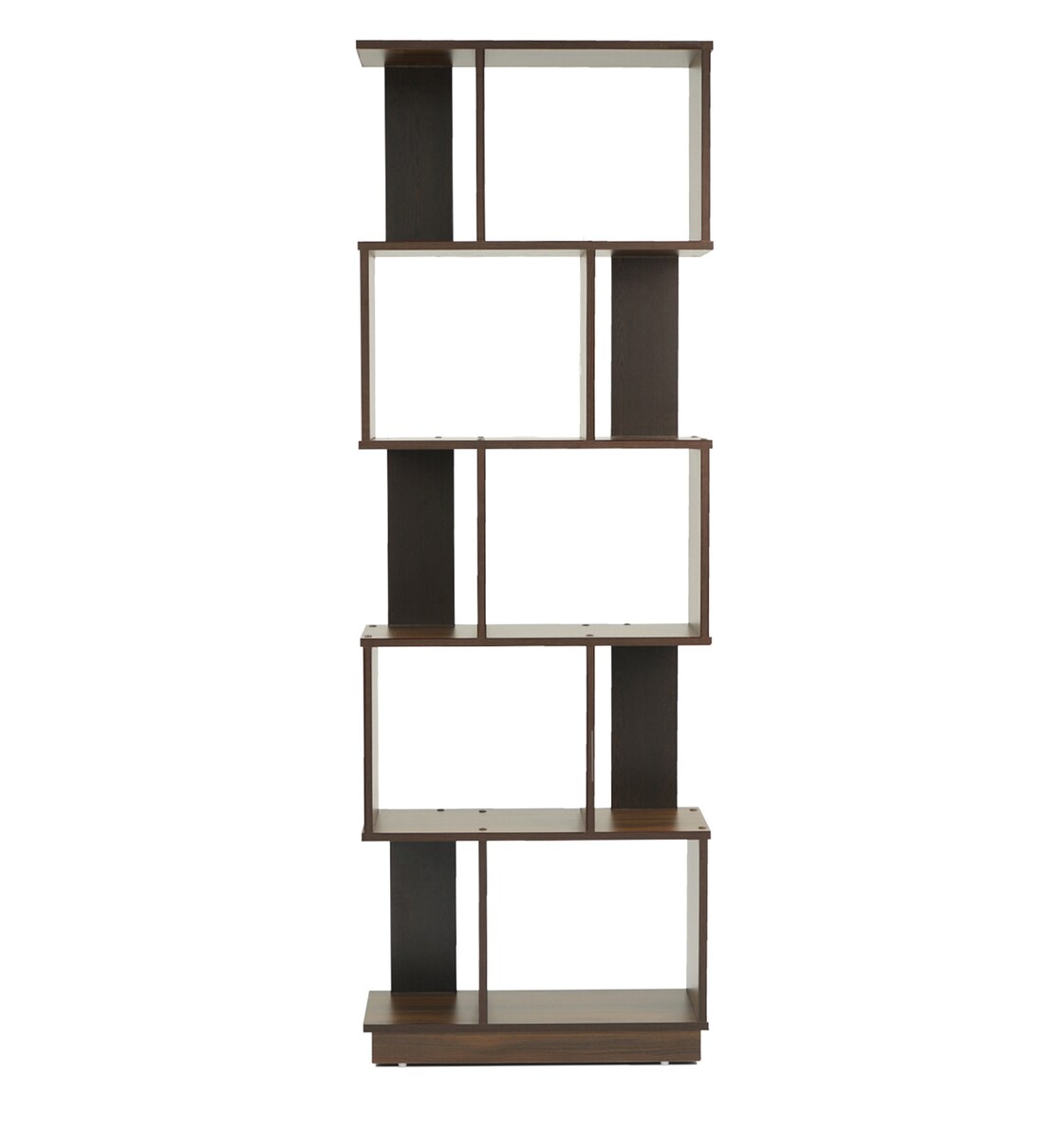Buy Checkers Large Book Shelf In Classic Walnut Finish By @Home Online ...
