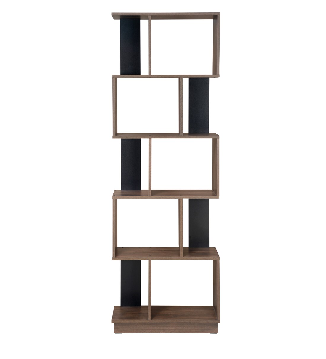 Buy Checkers Book Shelf in Walnut Finish by @home Online - Modern Book ...