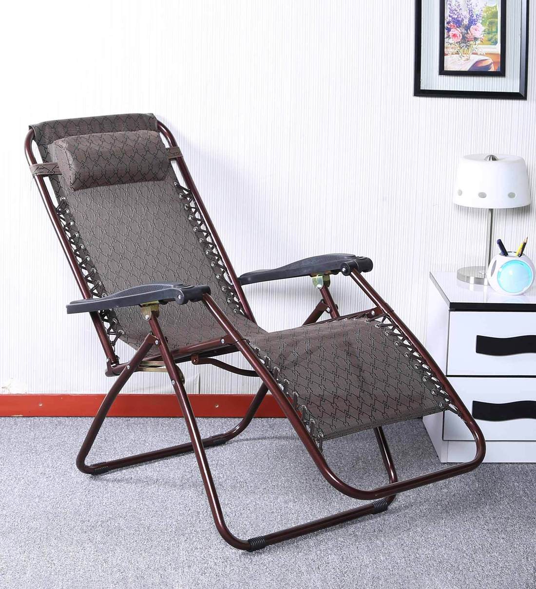 Buy Cheryl Relax Folding Chair In Brown Color By Parin Online - Outdoor ...