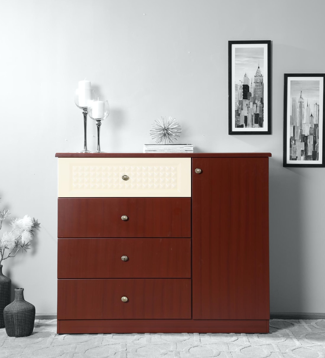 Buy Pera Chest Of Drawer in Dual Tone Finish at 25% OFF by Crystal ...