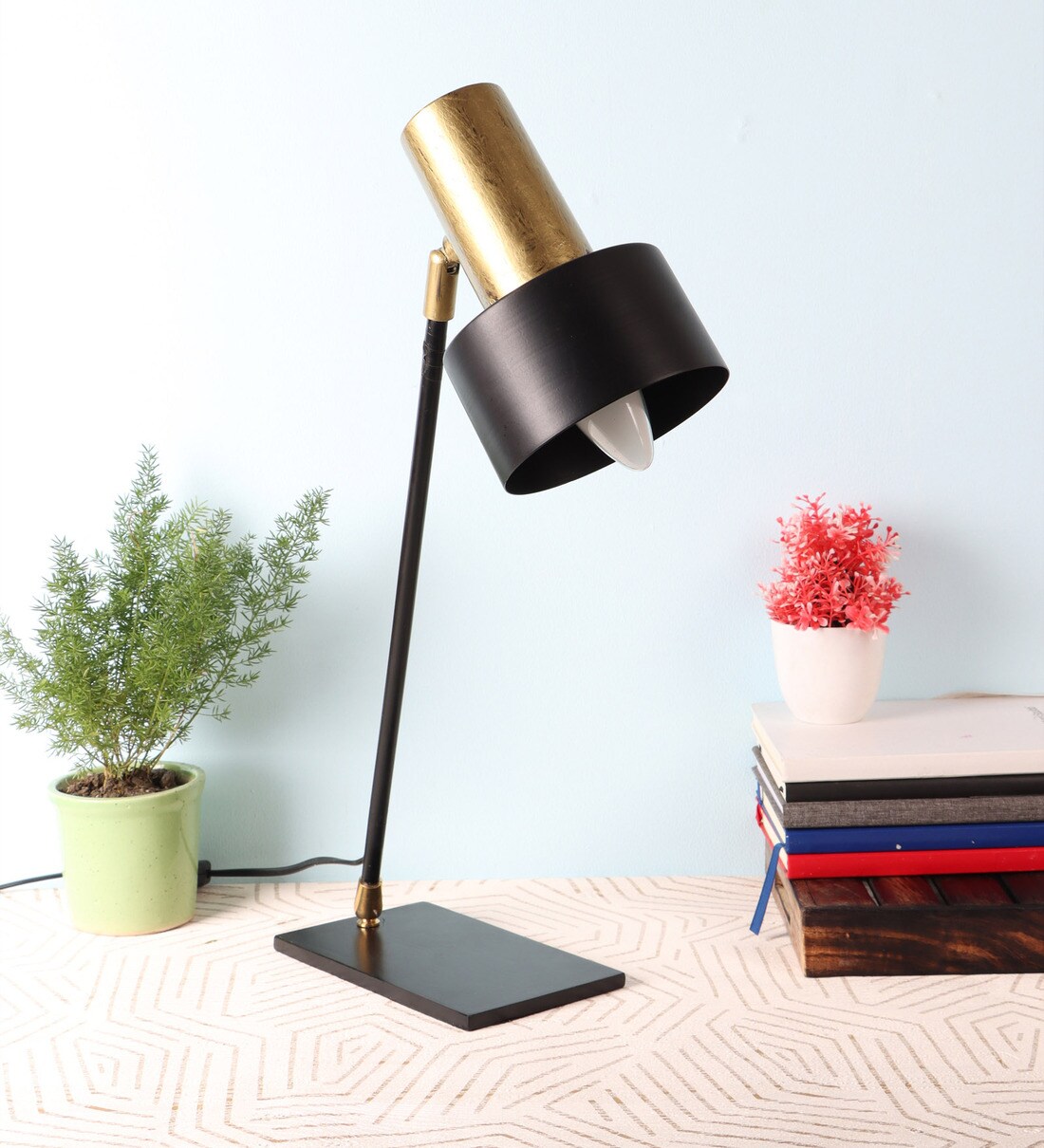 Buy Chicago Black Iron Shade Study Lamp With Black Base at 41% OFF by ...