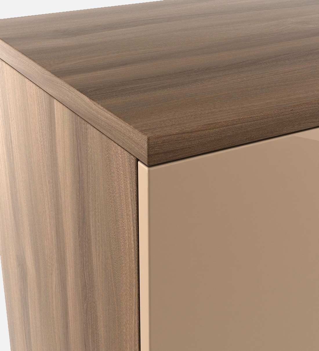 Buy Chief Book Case in Walnut Bronze & Cappuccino Finish by Spacewood ...