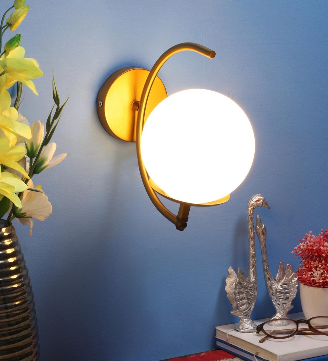 Buy Chua Gold Metal Wall Light By Eliante By Jainsons Lights at 32% OFF ...