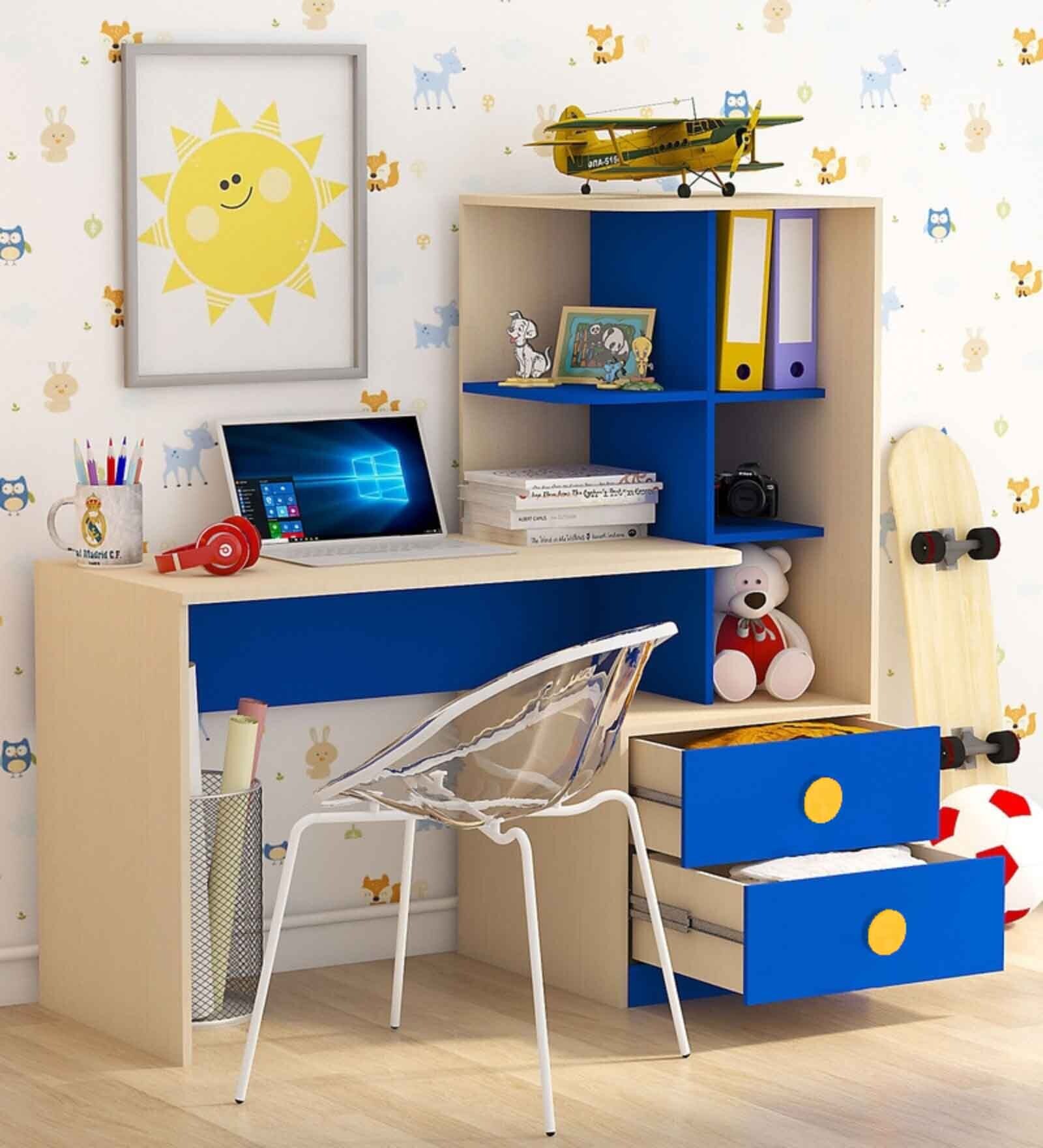 Buy Champion Kids Study Table in Blue Colour at 10% OFF by Casacraft ...