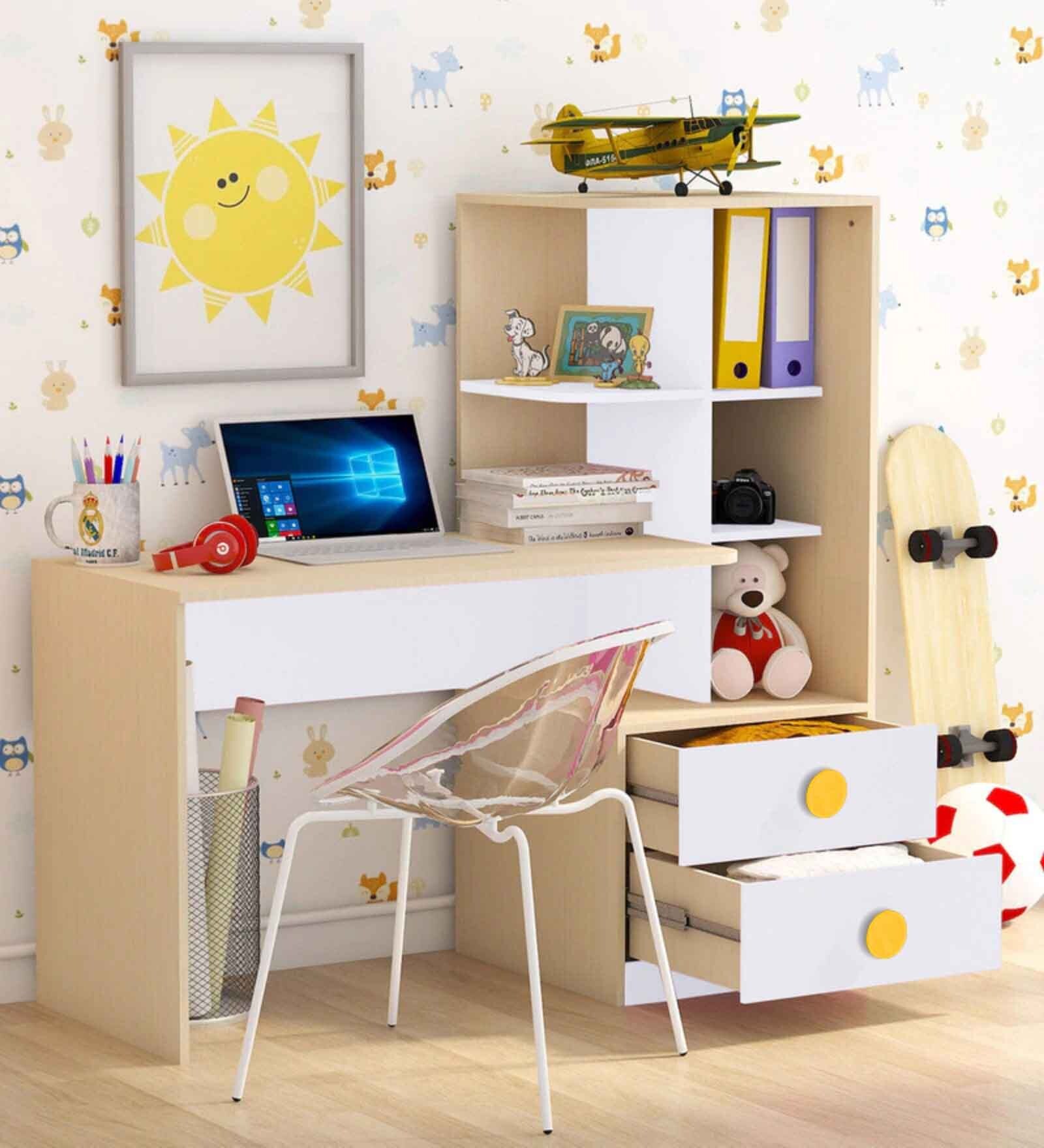 Buy Champion Kids Study Table in White Colour at 4% OFF by Casacraft ...