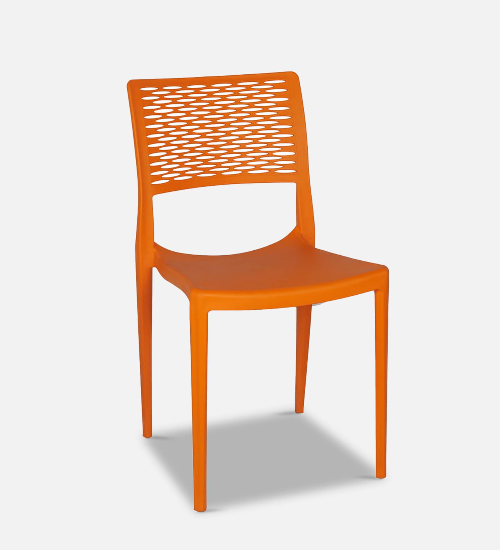Buy Charlotte Plastic Chair in Orange Colour by Creative Seating System ...