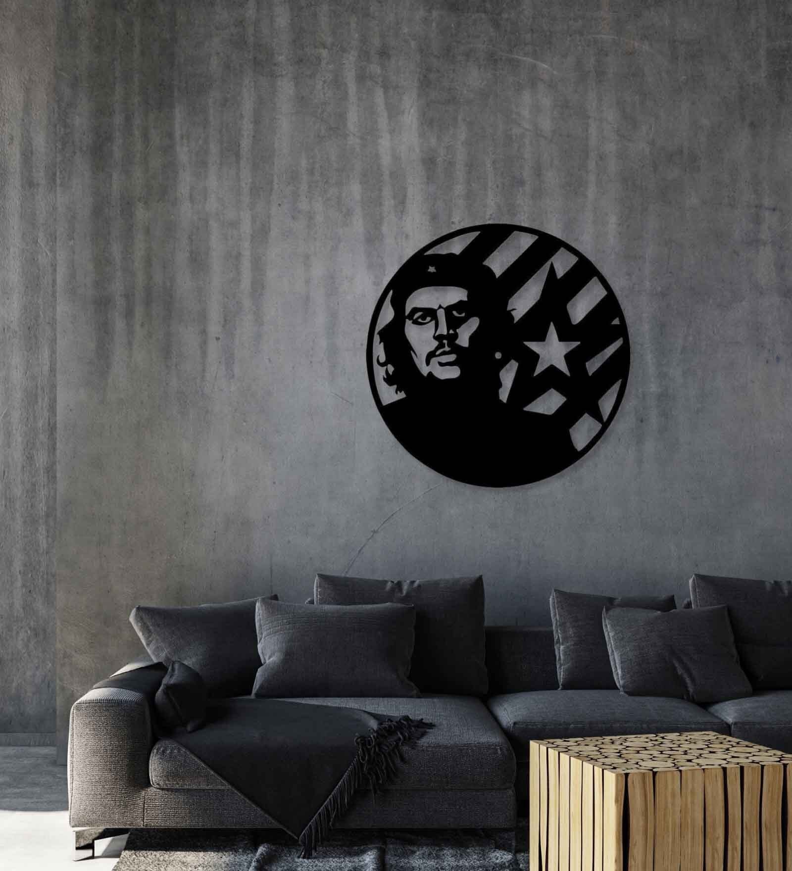 Buy Che Guevara Black Mild Steel Wall Art at 31% OFF by Elysian Dekor ...