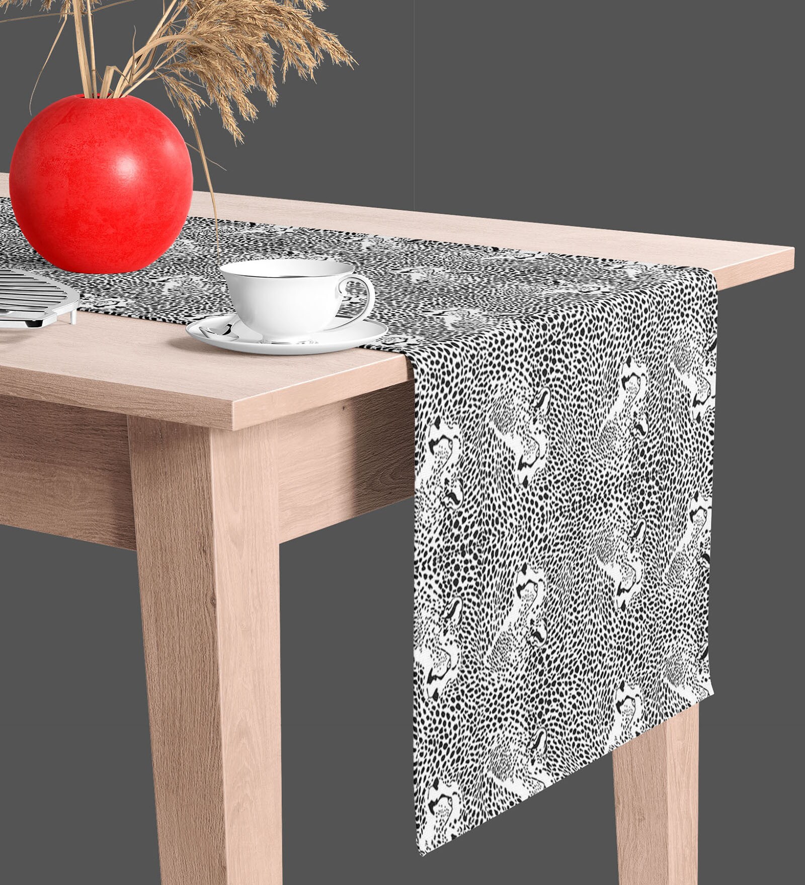 Buy Cheetah Multicolor (60 x 12) Cotton Canvas Table Runner at 60% OFF ...