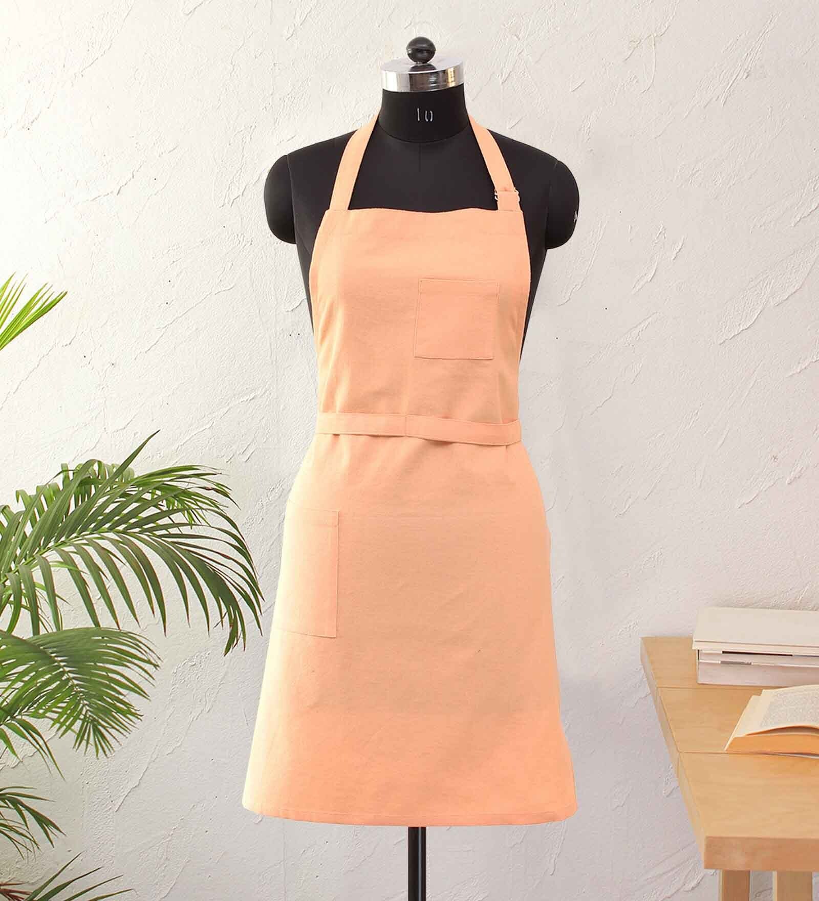 Buy Chef's Orange Cotton Apron at 100% OFF by House This | Pepperfry