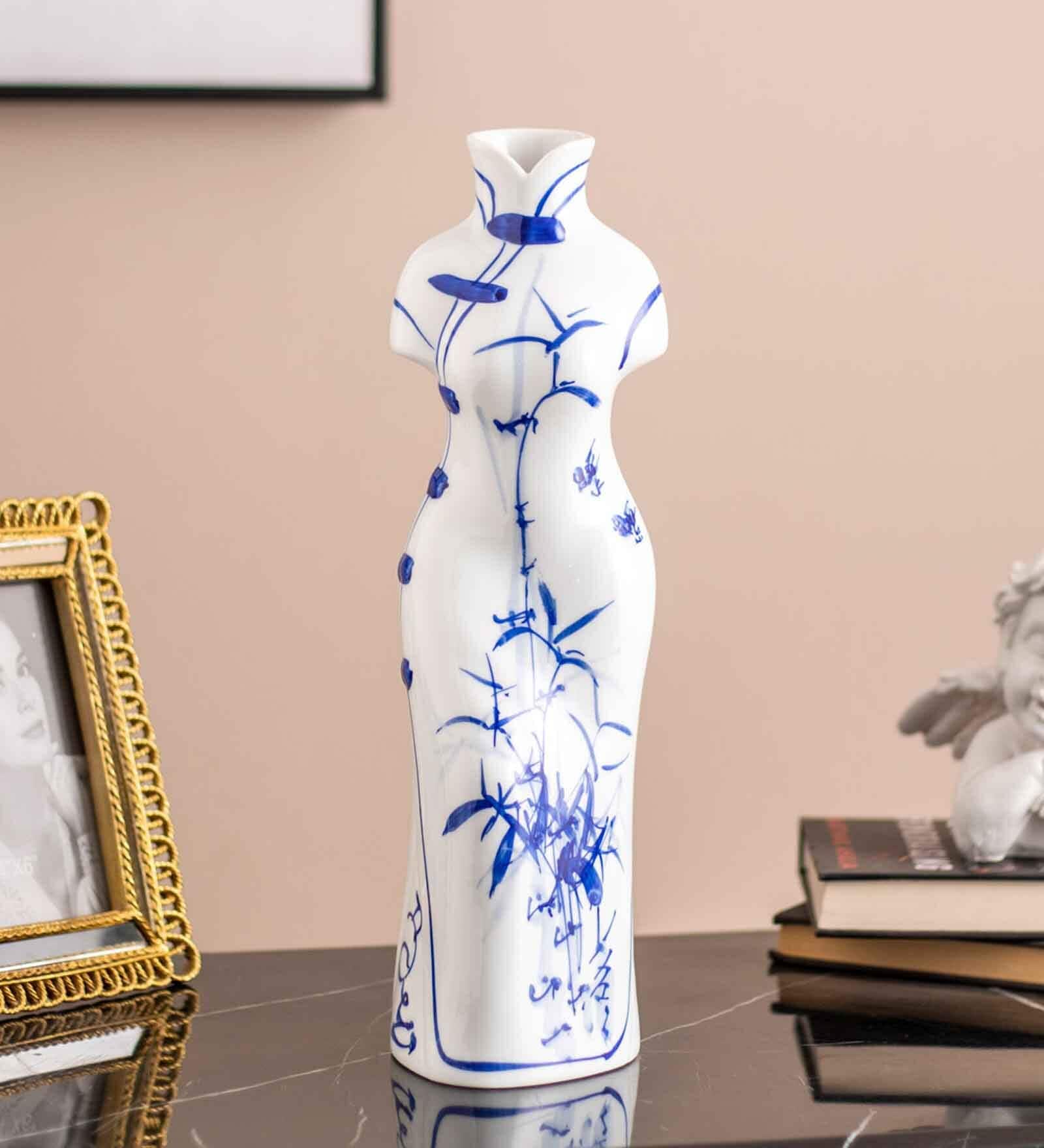 Buy Cheongsam Blue Porcelain Vase by The Decor Kart at 100% OFF by The ...