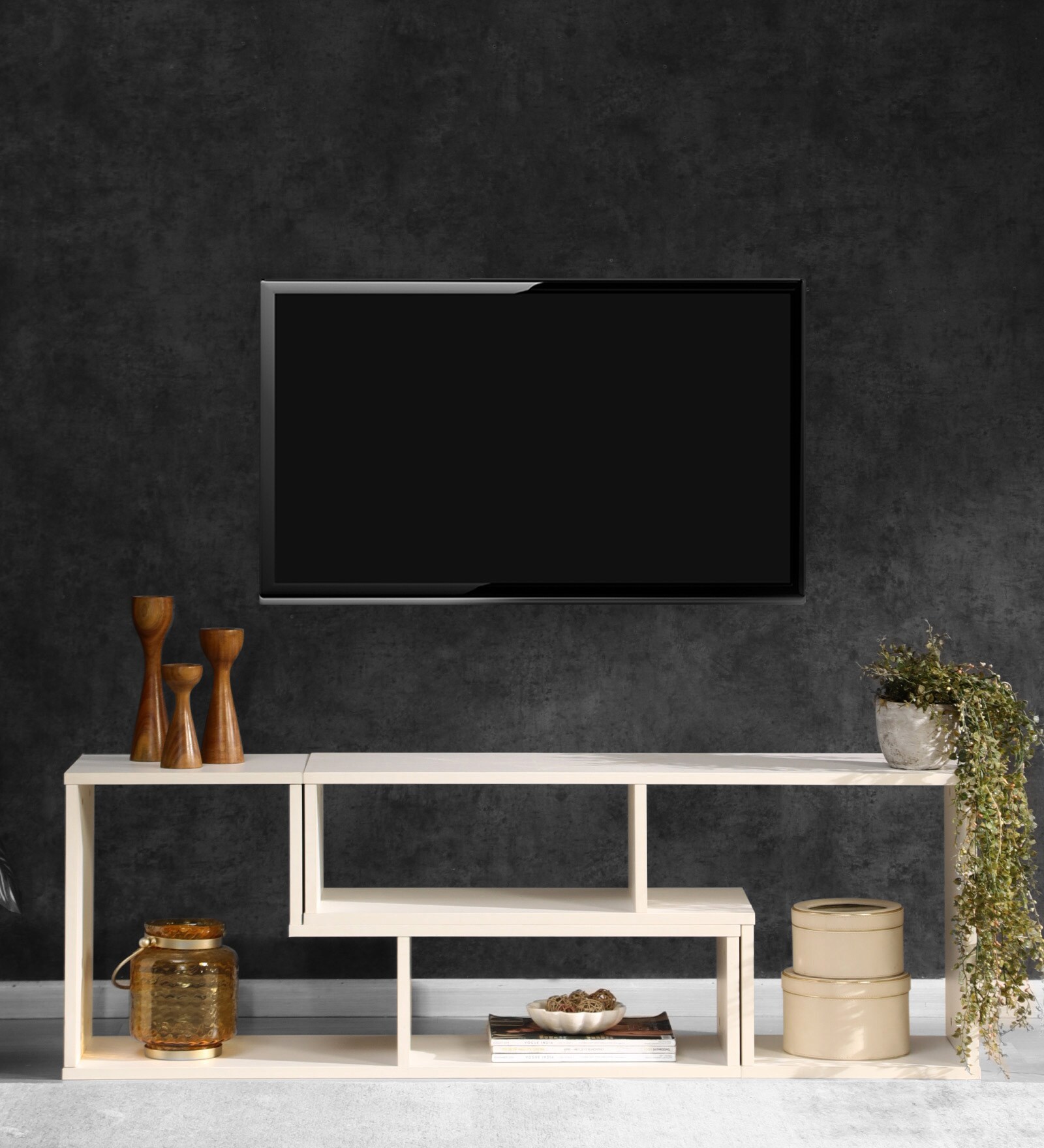 Buy Cherish TV Console in White Finish at 37% OFF by Home Wud | Pepperfry