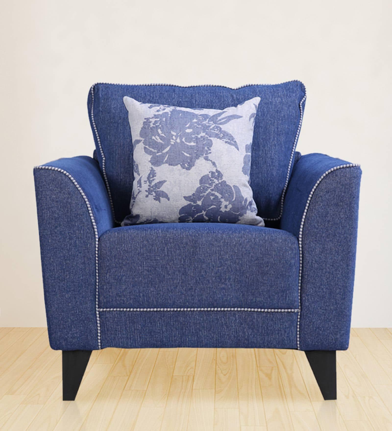 Buy Chester Single Seater Sofa in Blue Colour at 6% OFF by HomeTown ...