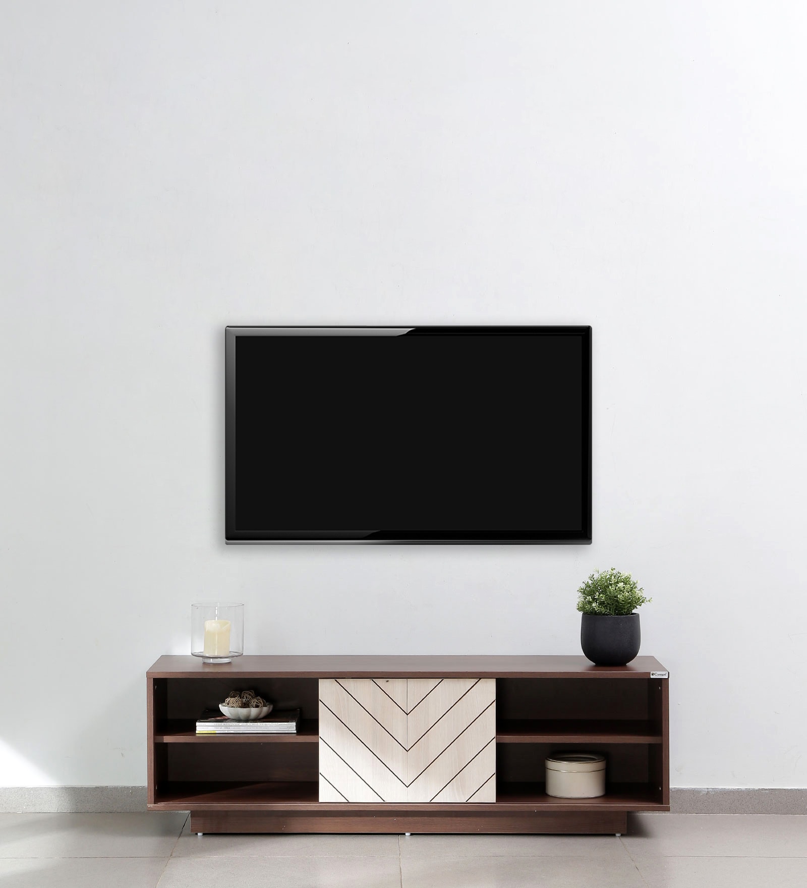 Buy Chevy TV TV Console in Dark & Light Acacia Finish, TV's upto 40 ...