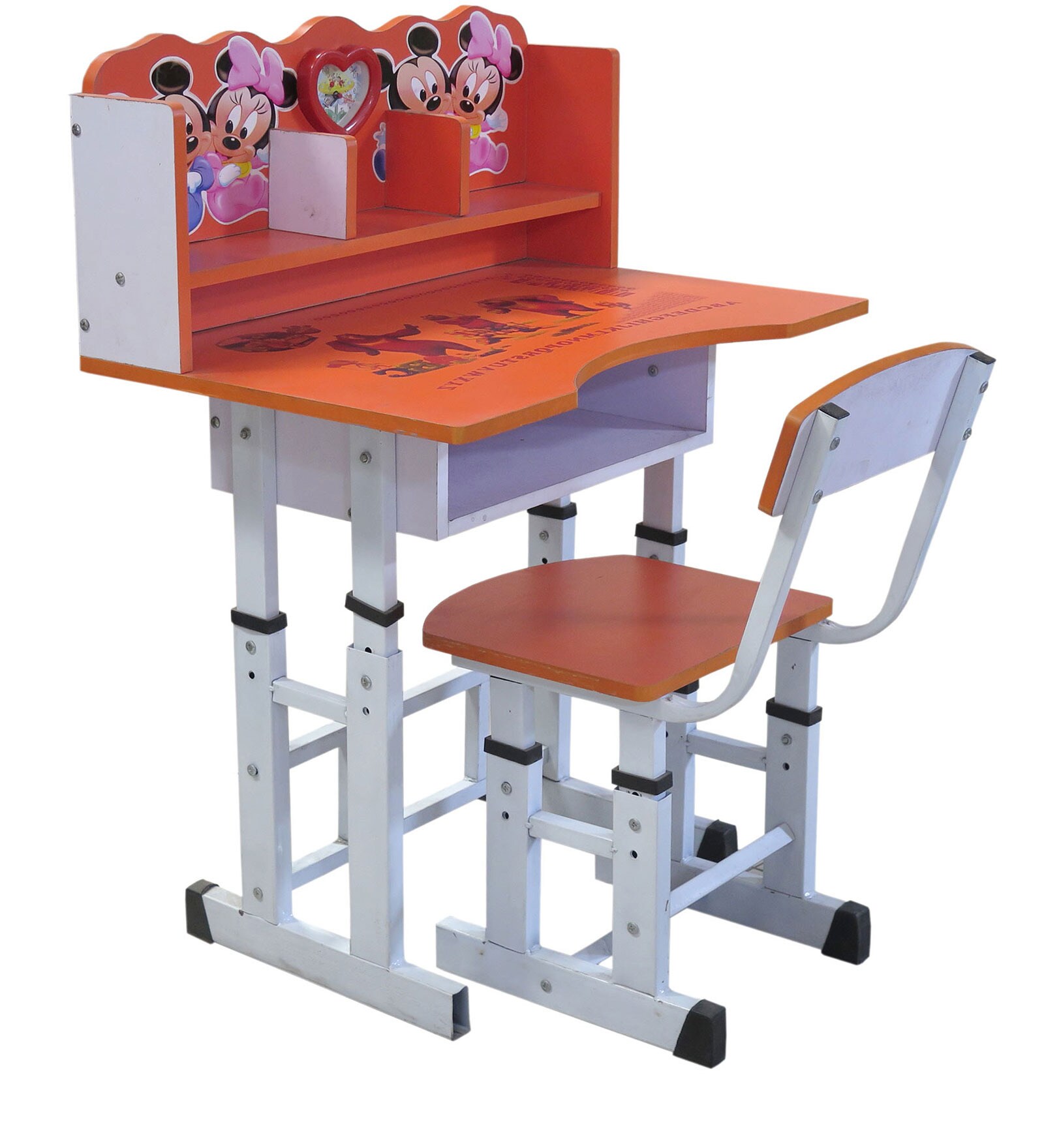 Buy Children Study Table & Chair in Orange Colour by Eros Online - Kids ...