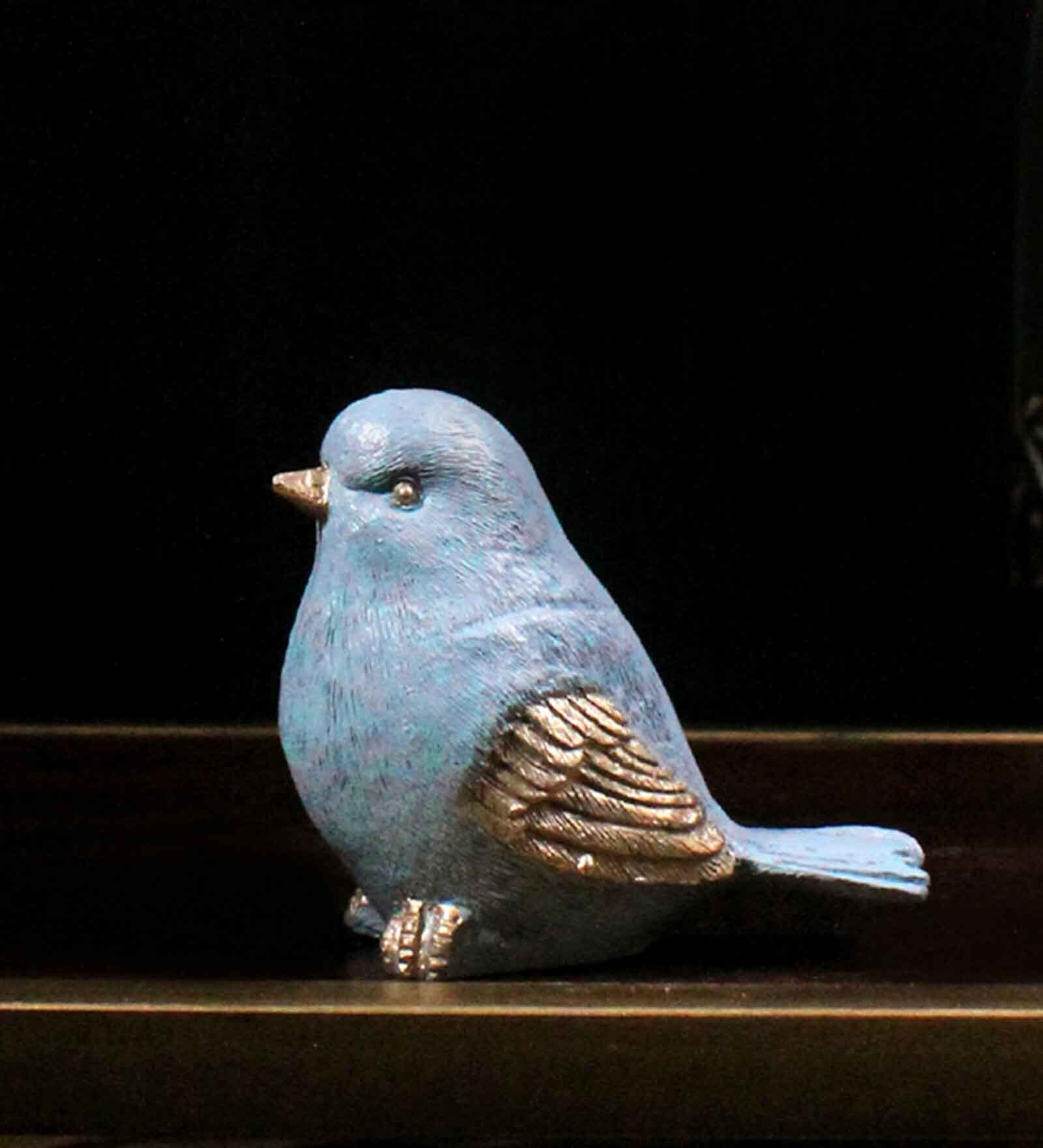 Buy Chirpy Charm Blue Polyresin Figurine at 67% OFF by The White Ink ...