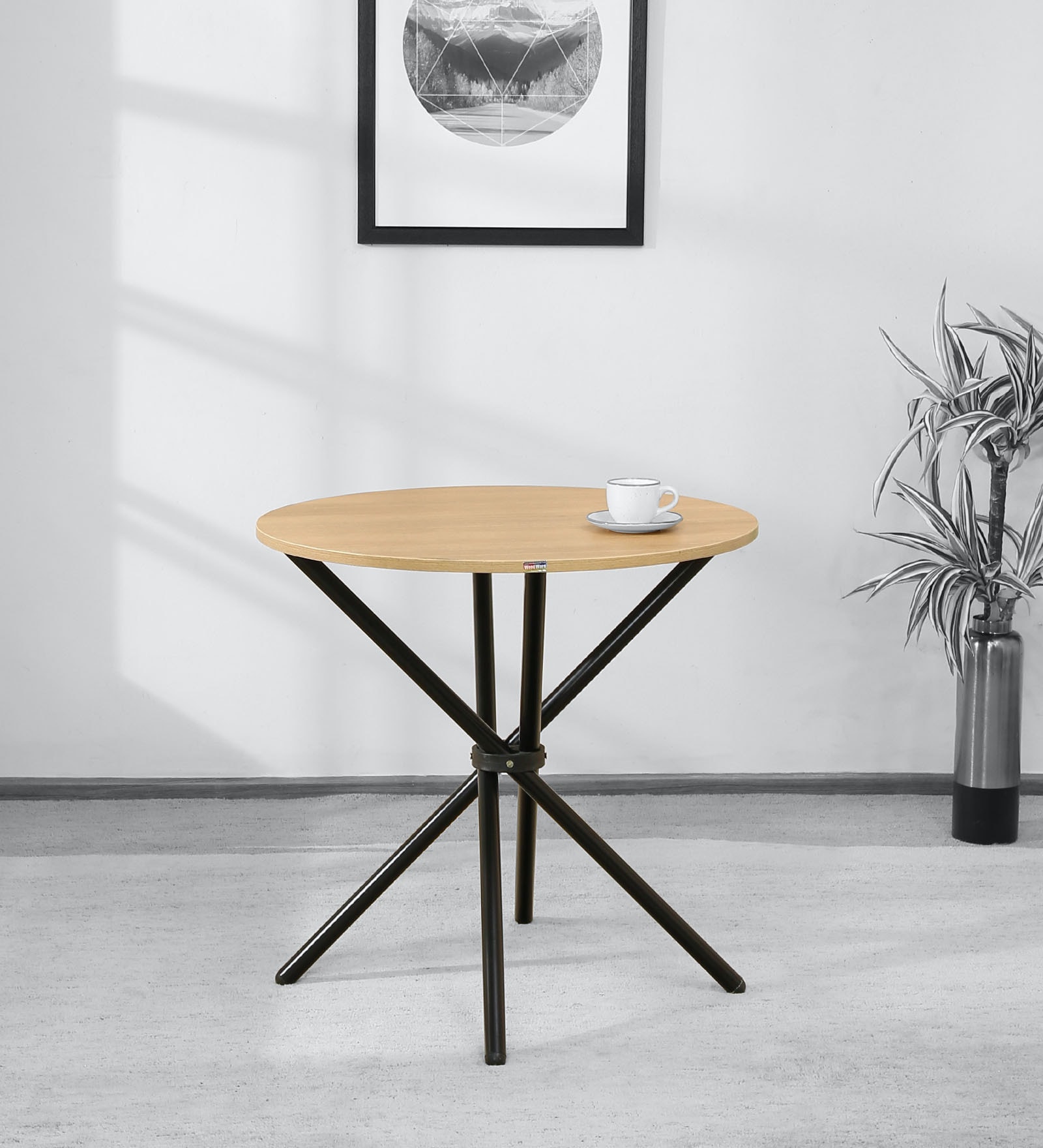 Buy Chopstick 4 Seater Dining Table in Urban Teak & Black Finish at 55% ...