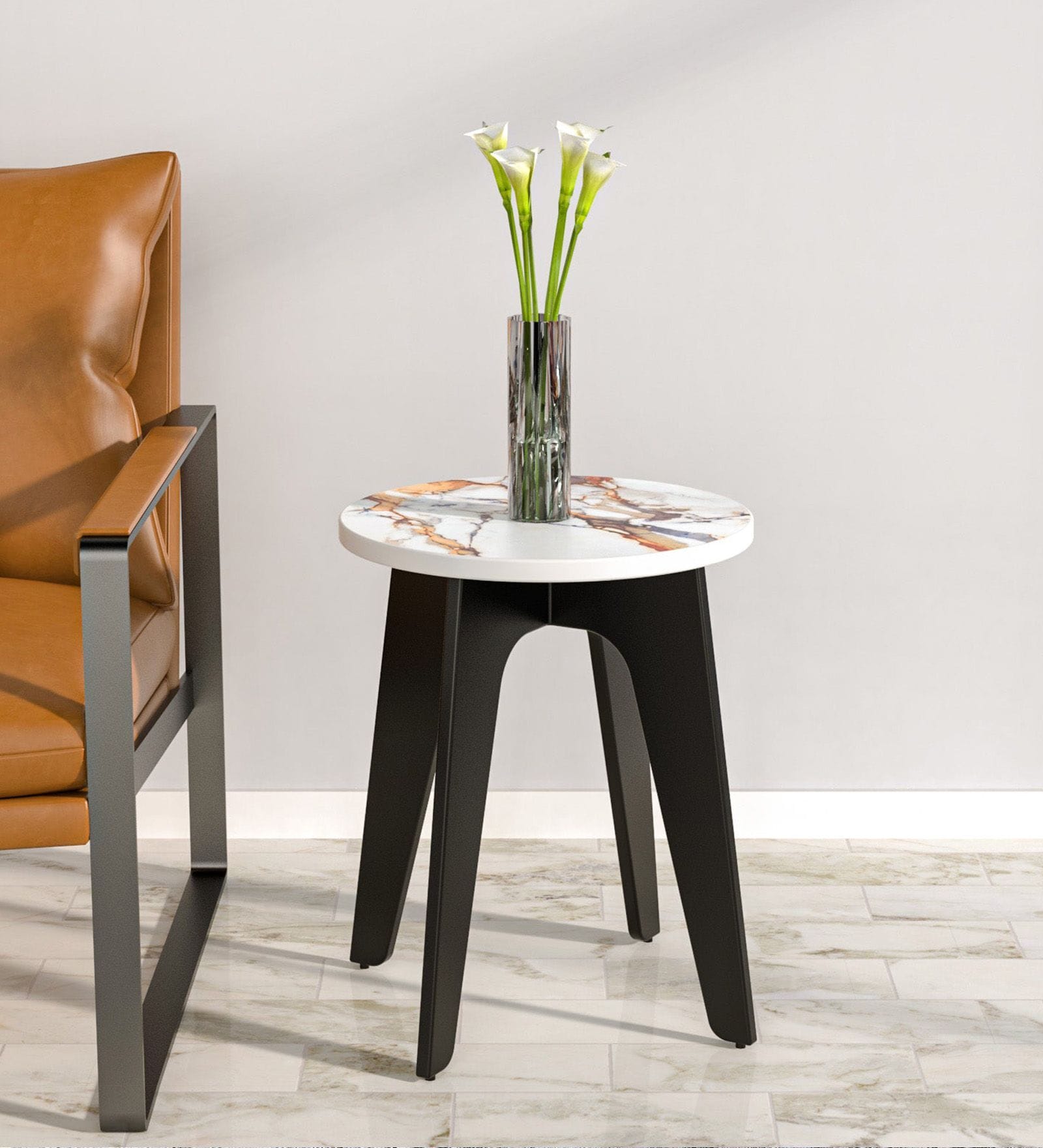 Buy Christa End Table in Amber Finish at 34% OFF by @home | Pepperfry