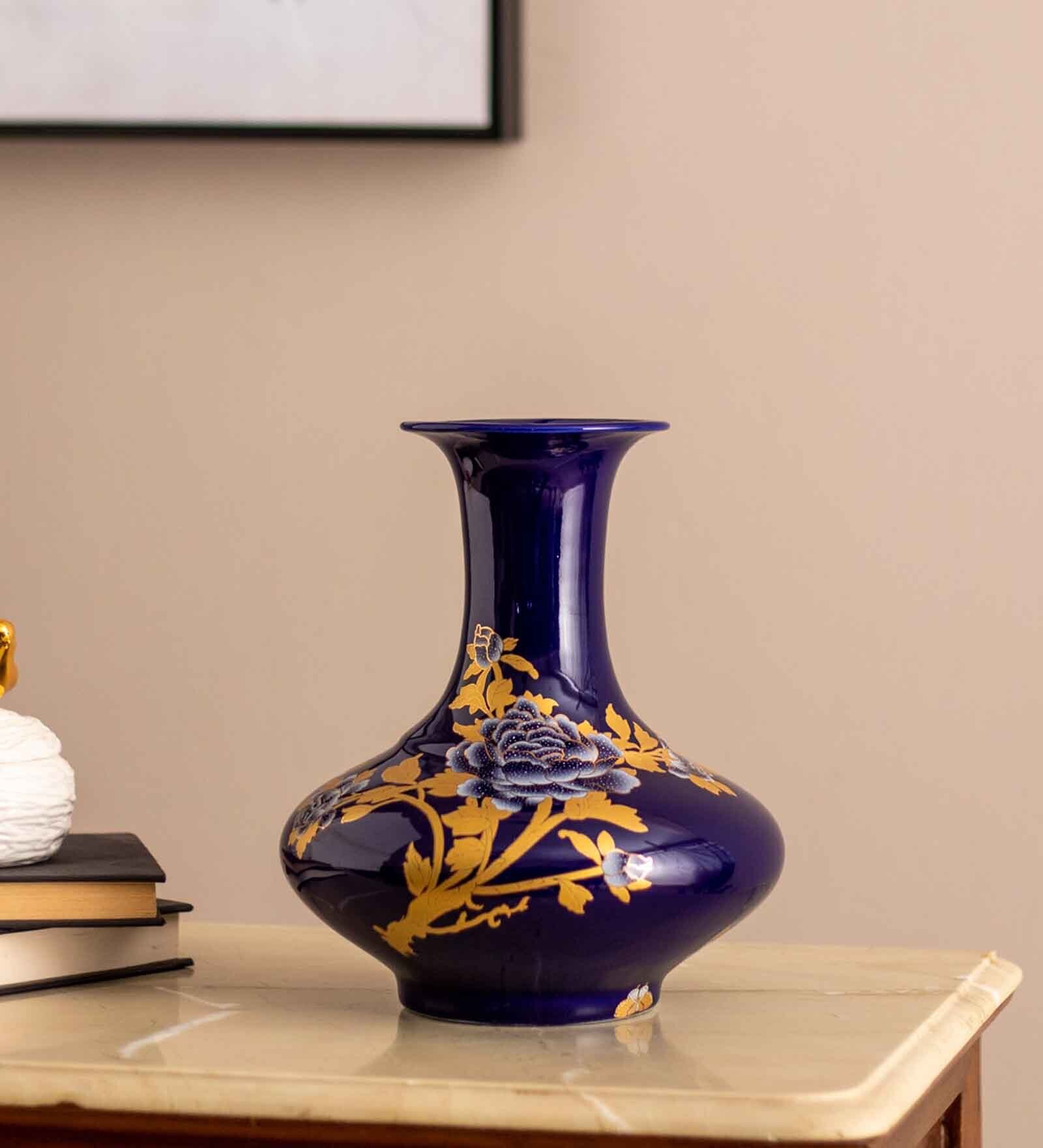 Buy Chrysanthemum Multicolour Porcelain Vase by The Decor Kart at 100% ...