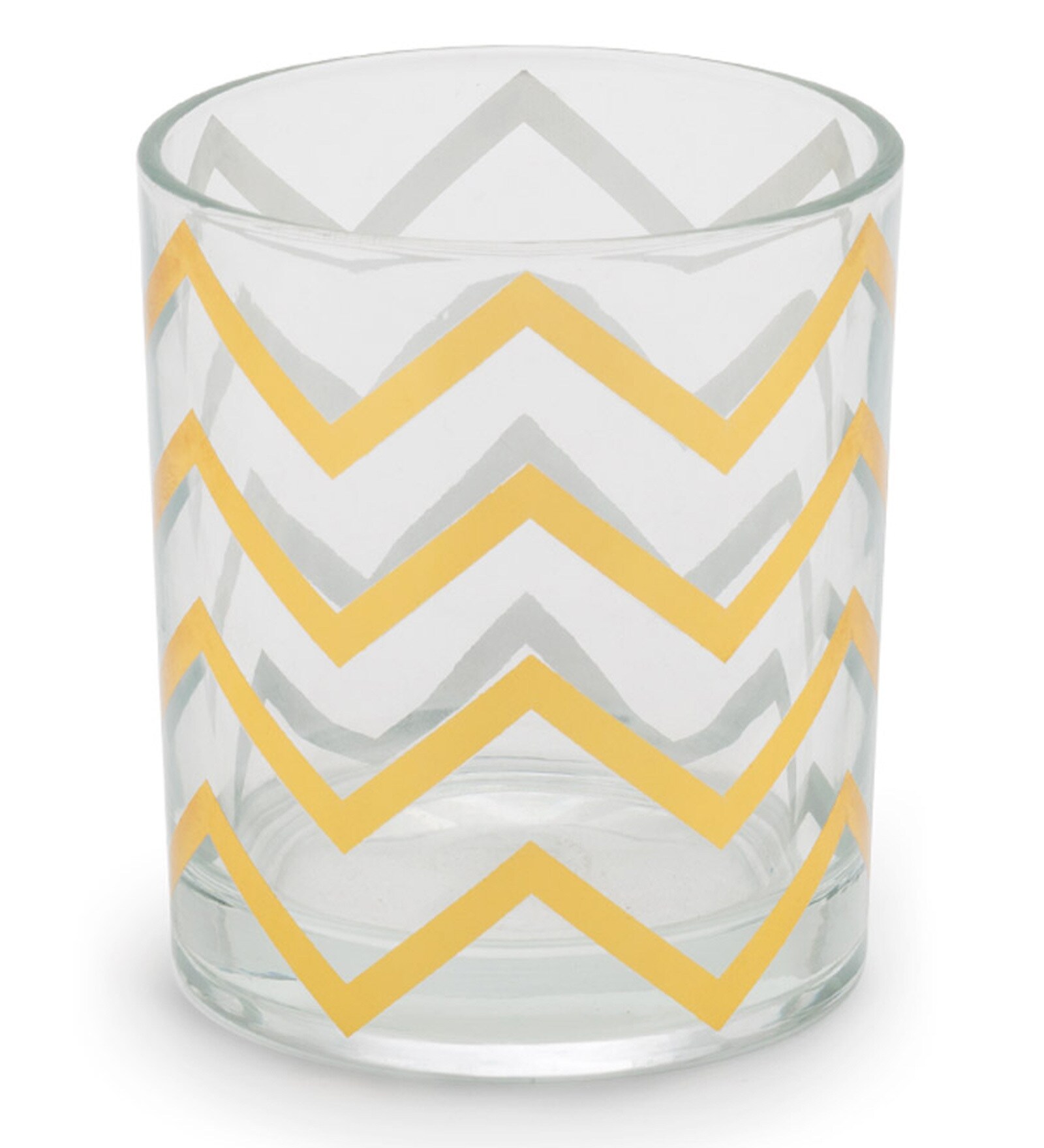 Buy Chumbak Golden Chevron 200 ML Rock Glass Online - Whisky Glasses ...