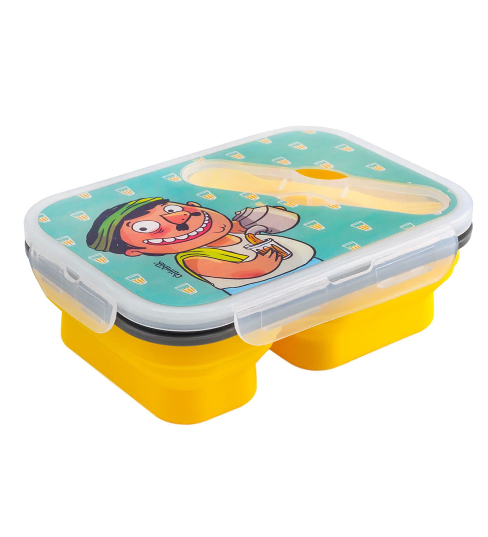 Buy Chumbak Ramu Kaka Multicolour Silicone & BPA Free Polypropylene 600 ...