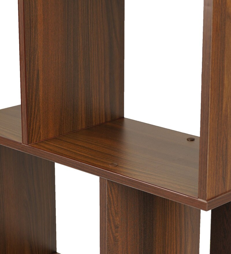 Buy Checkers Medium Book Shelf In Classic Walnut Finish By @Home Online ...