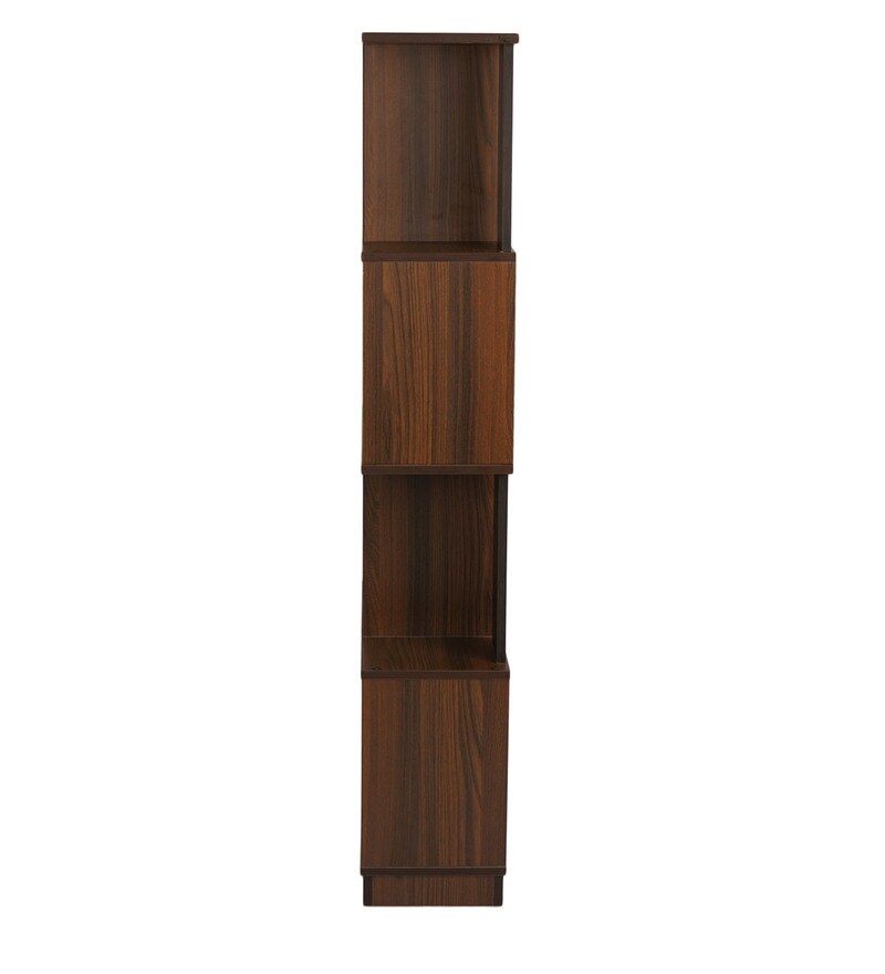 Buy Checkers Medium Book Shelf In Classic Walnut Finish By @Home Online ...
