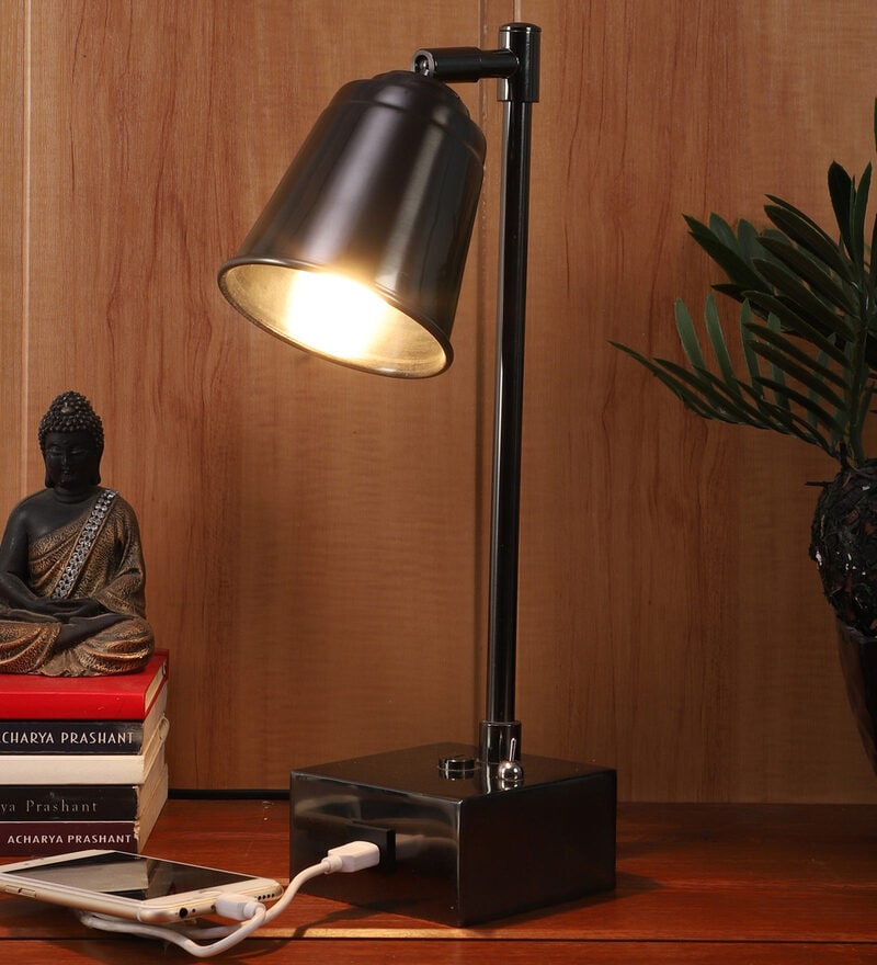 Buy Cherosi USB Black nickle Lamp By Decor de maison Online - Work and ...