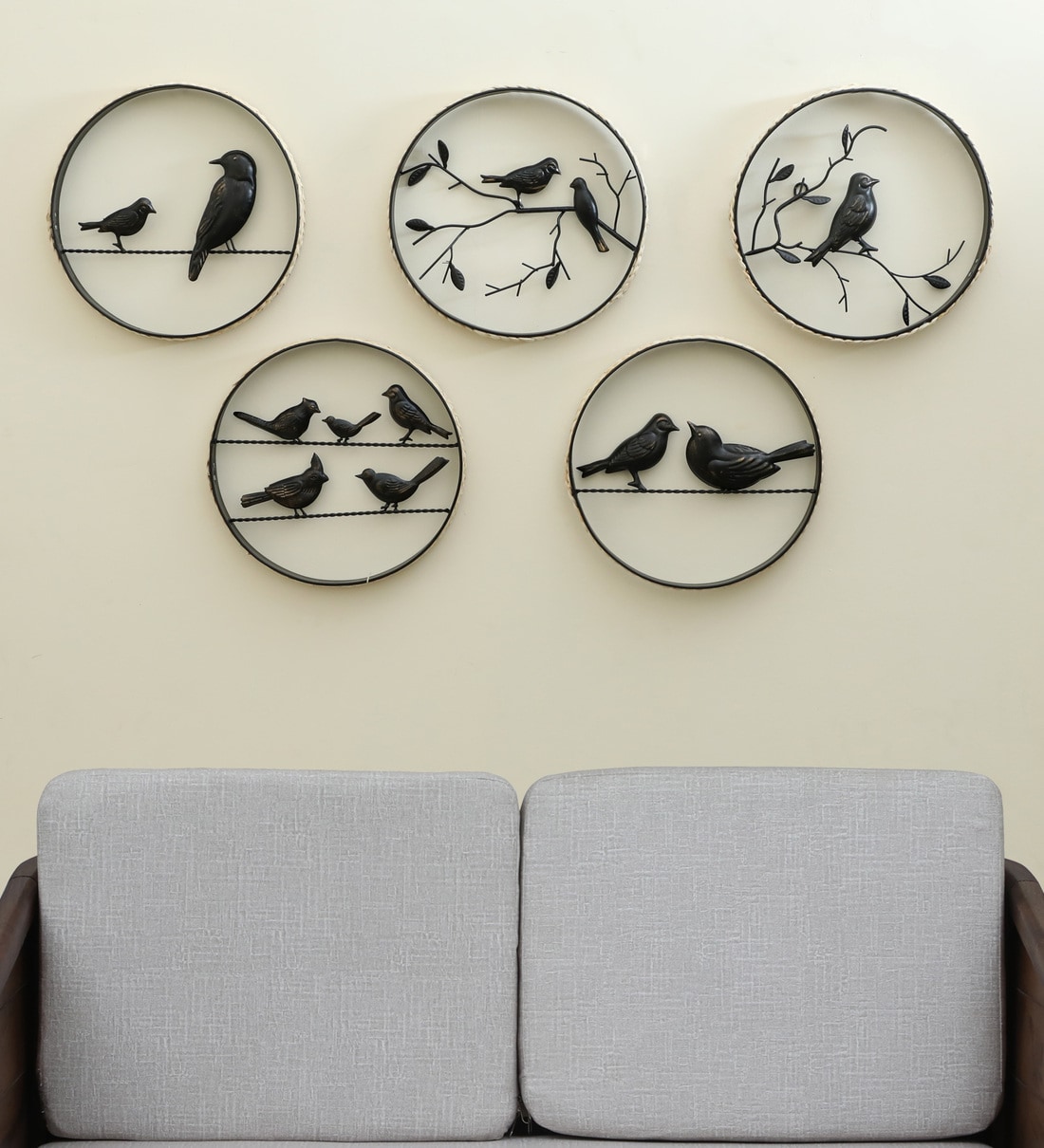 Buy Circle Bird Multicolour Iron Wall Art at 11% OFF by Vedas | Pepperfry