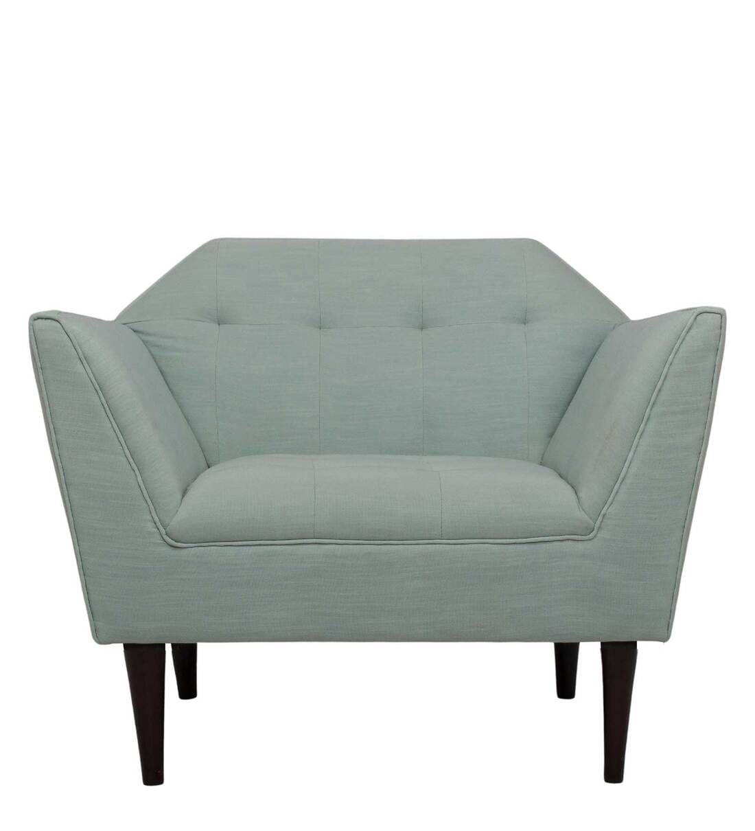 Buy Civic Fabric Arm Chair in Light Blue Colour by Care Furniture ...