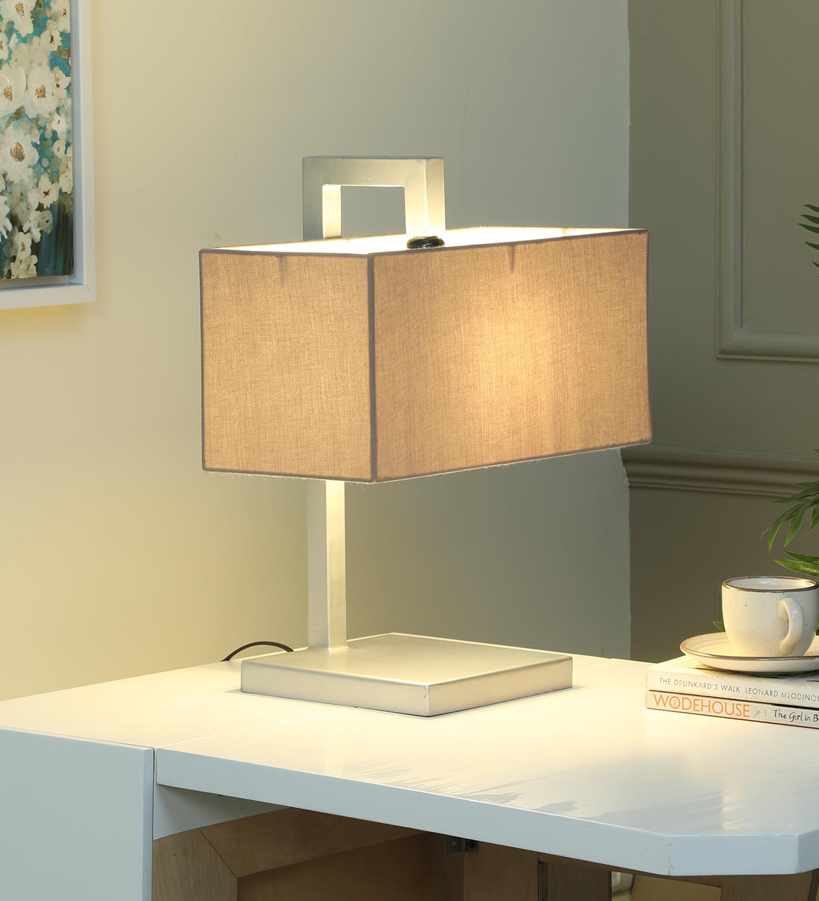 Buy Cian Brown Iron Shade Table Lamp with Silver Base - CasaCraft at 27 ...