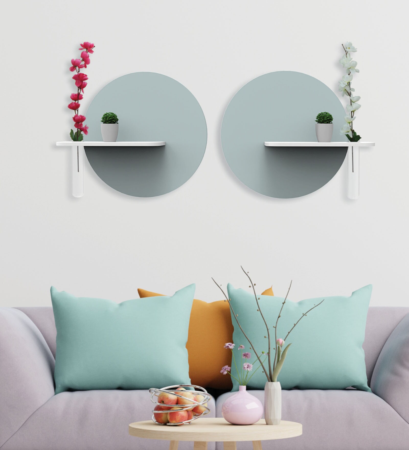 Buy Circular Floating Wall Shelve by Random at 14% OFF by Random ...