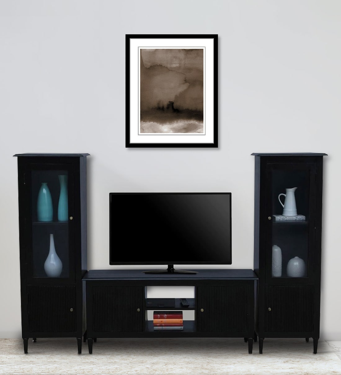 Buy Clarion Solid Wood TV Unit for TVs up to 43\ with Media Tower ...