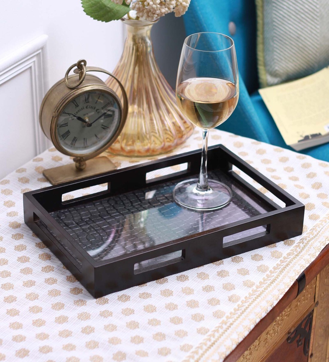 Buy Wooden Rectangle Serving Tray by ClasiCraft at 58% OFF by ...