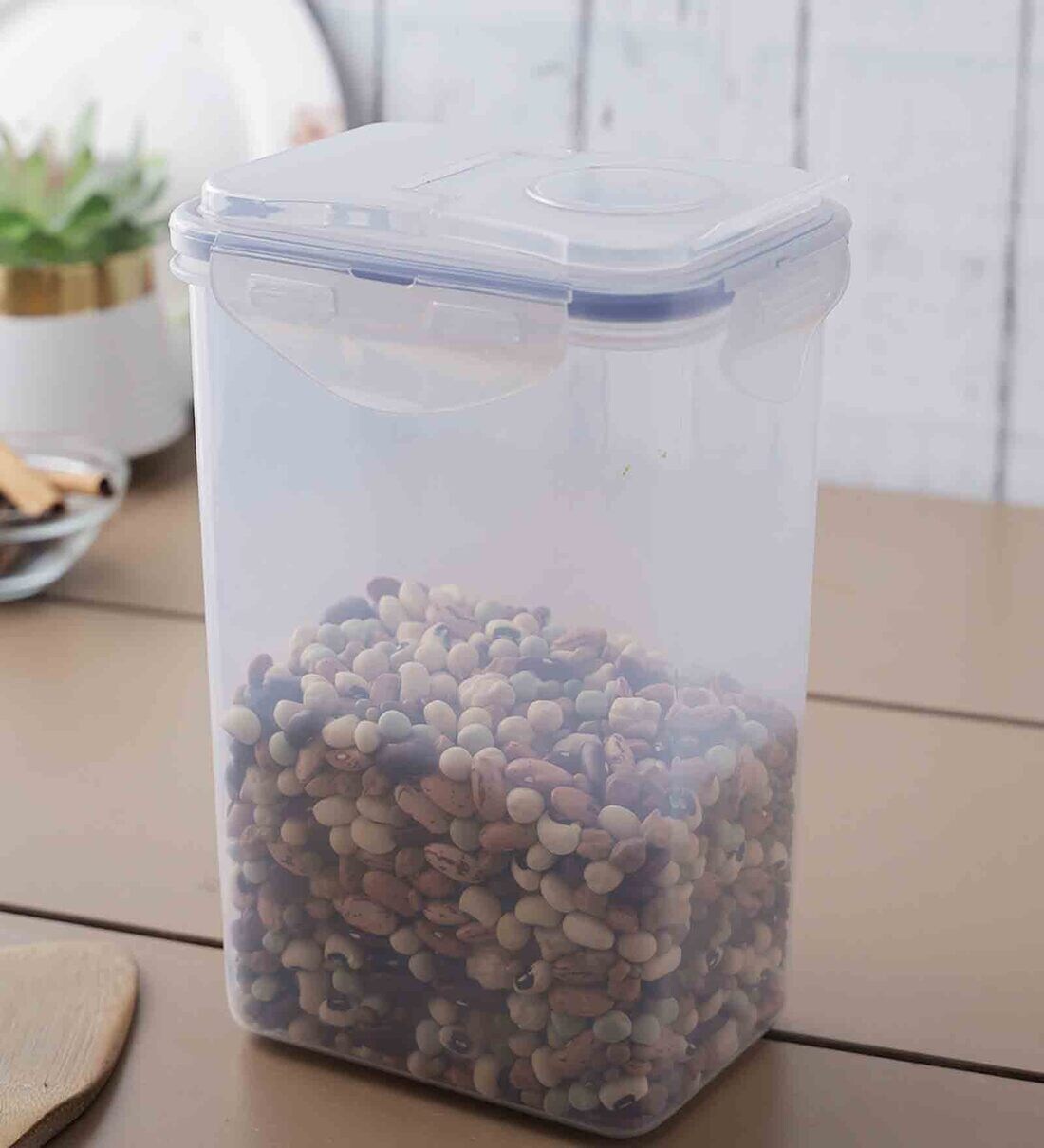 Buy Classic 1.3 Litres Transparent Plastic Airtight Food Storage ...