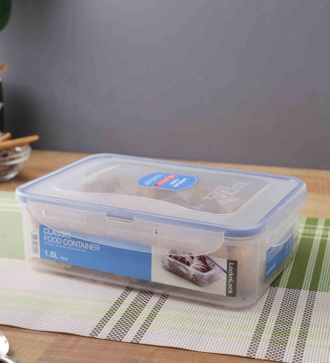 Buy Classic 1.6 Litres Transparent Plastic Airtight Food Storage ...