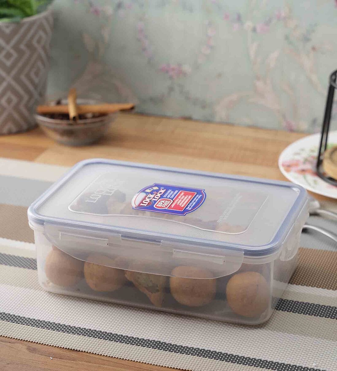 Buy Classic 1 Litre Transparent Plastic Airtight Food Storage Container ...