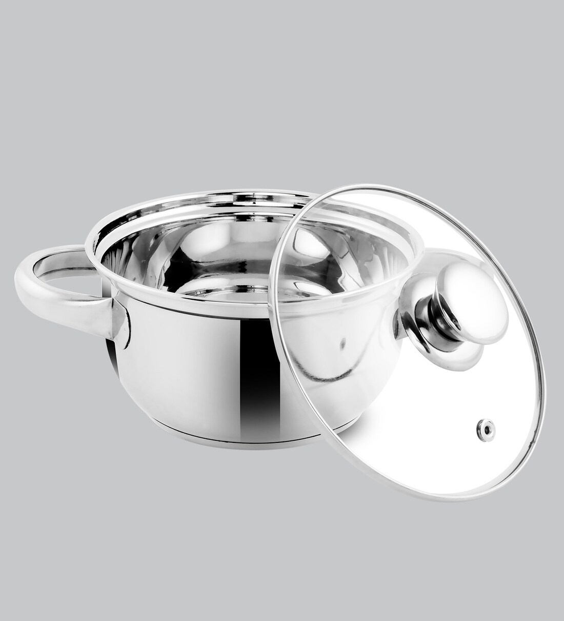 Buy 1.1 Ltr Stainless Steel Cooking Pot with Lid By Classic Essentials ...