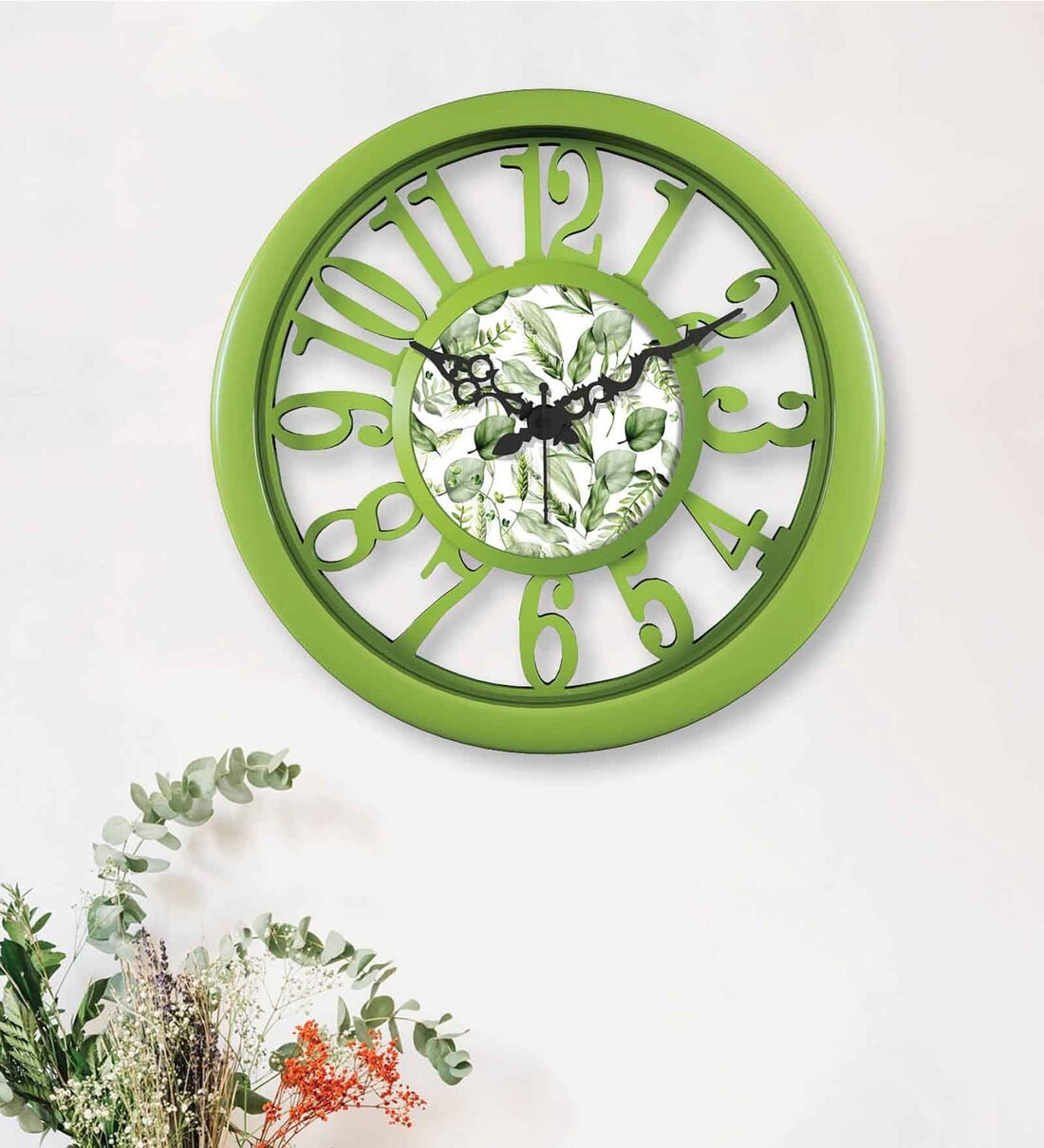 Buy Classic Green Plastic Modern Wall Clock at 41% OFF by Random ...