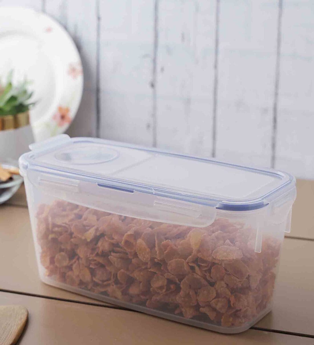 Buy Classics Slender 1.5 Litres Transparent Plastic Airtight Food ...