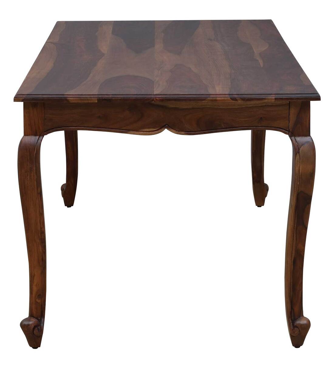 Buy Clifford Solid Wood 8 Seater Dining Table In Rustic Teak Finish By ...
