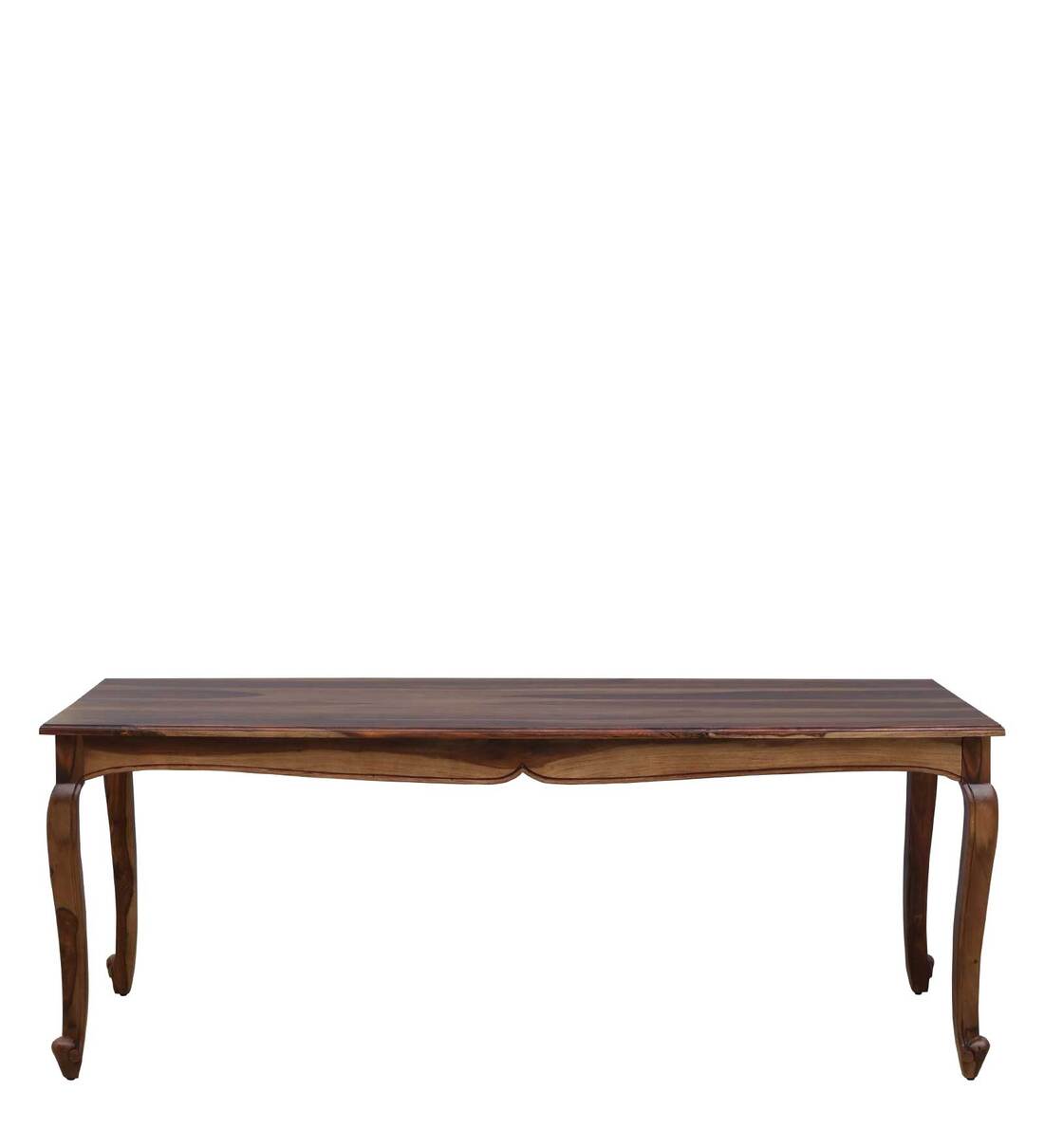 Buy Clifford Solid Wood 8 Seater Dining Table In Rustic Teak Finish By ...
