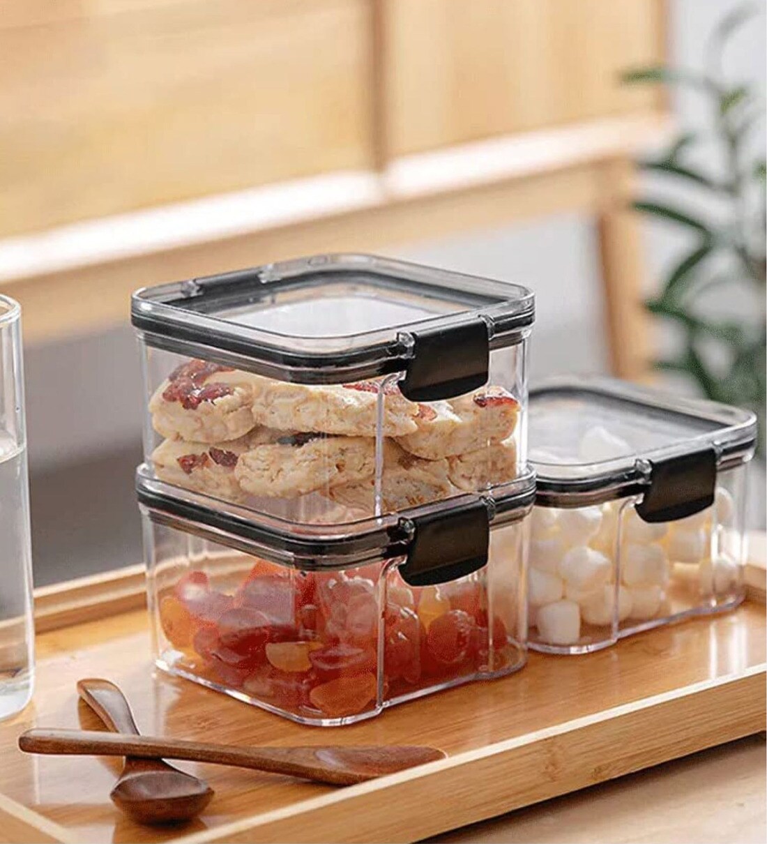 Buy Clip And Lock 700Ml Transparent Plastic Airtight Food Storage ...
