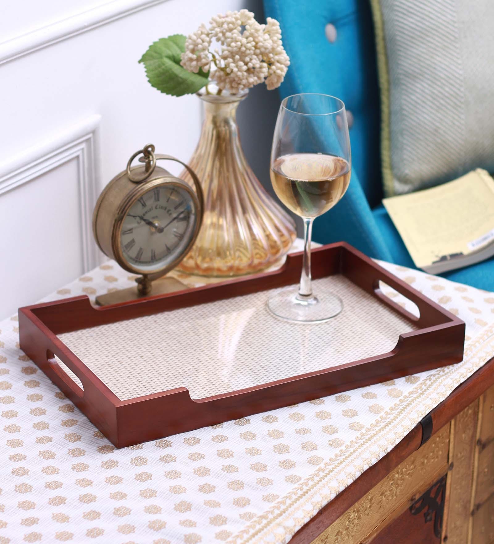 Buy Clasicraft Cut Big Wooden Tray Online - Serving Trays - Serving ...