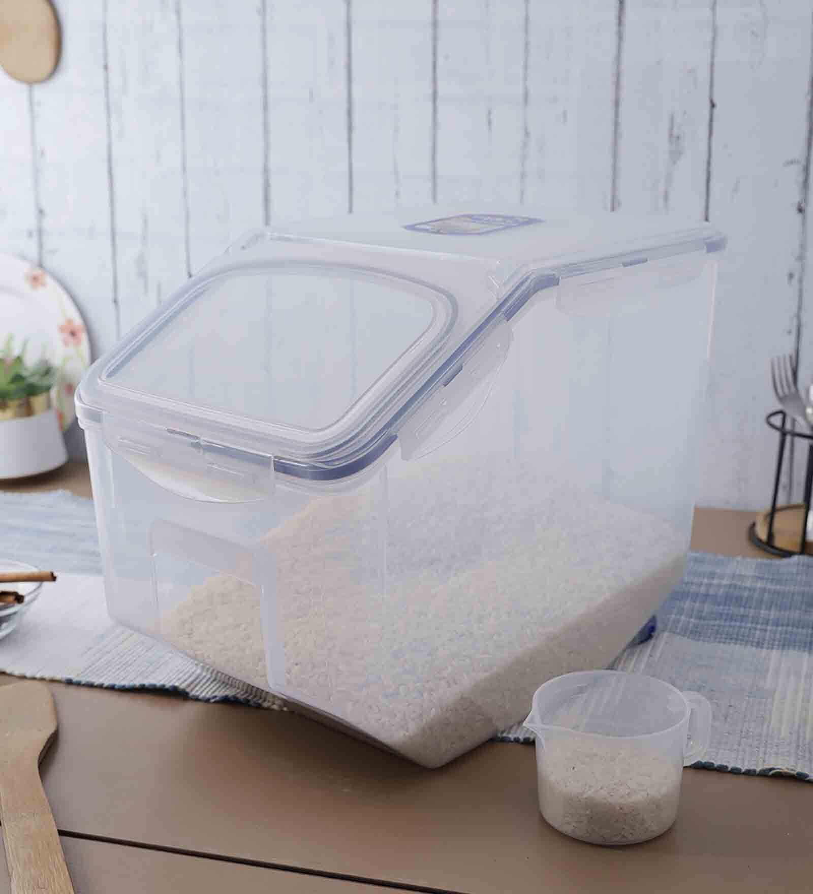 Buy Classic 12 Litres Transparent Plastic Airtight Food Storage ...