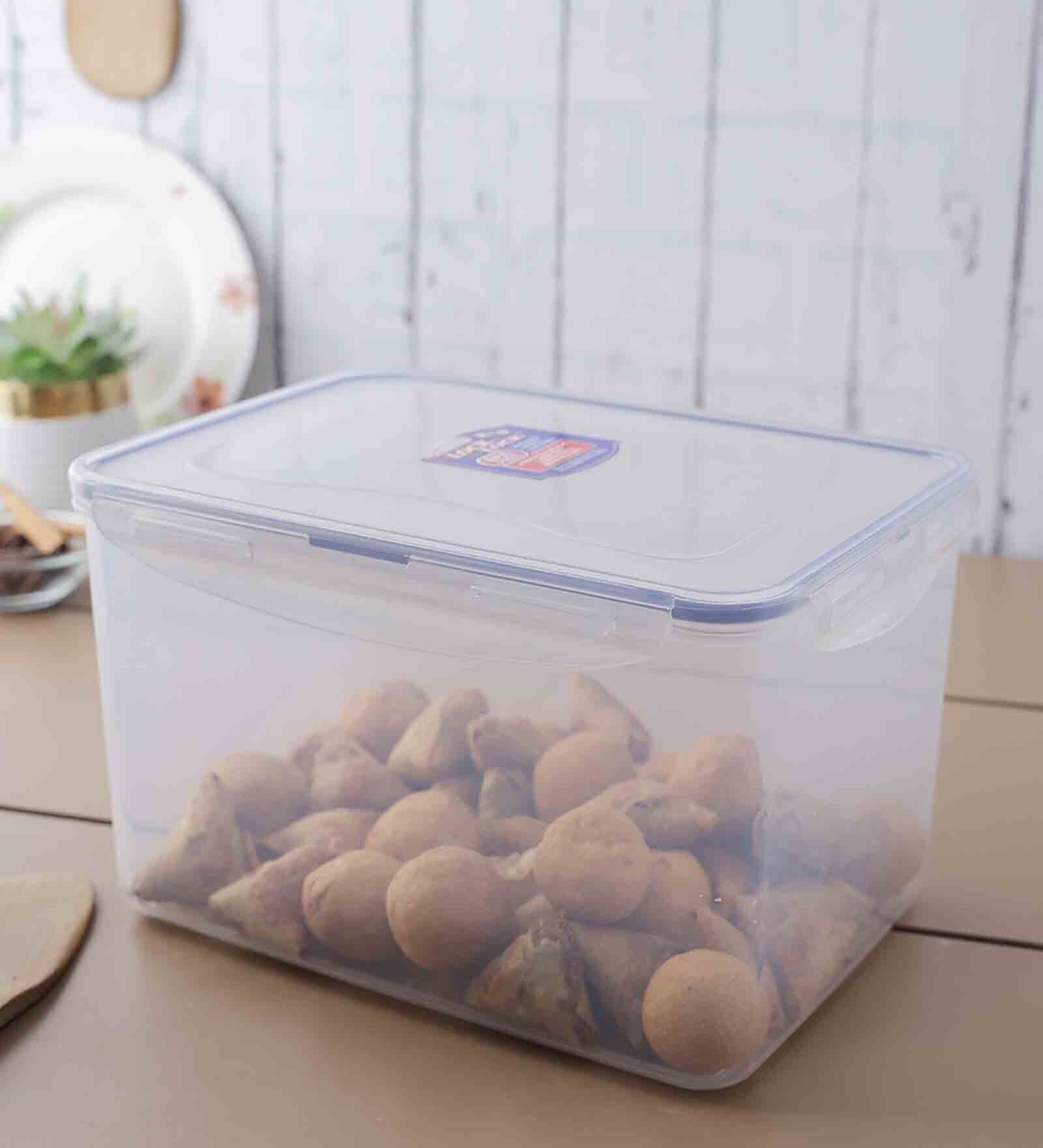 Buy Classic 4.5 Litres Transparent Plastic Airtight Food Storage ...